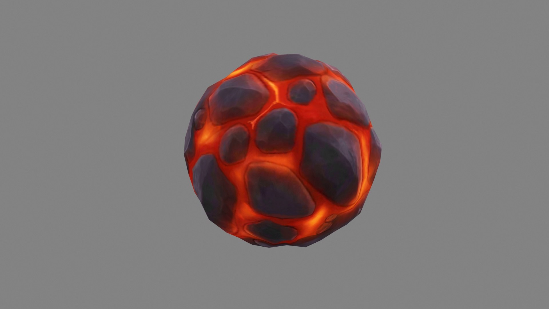 3D Fireball - Skill - Burning Stone - Magma Stone - Molten Rock ...