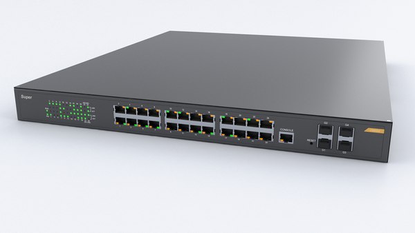 Network switch 3D model - TurboSquid 1652199