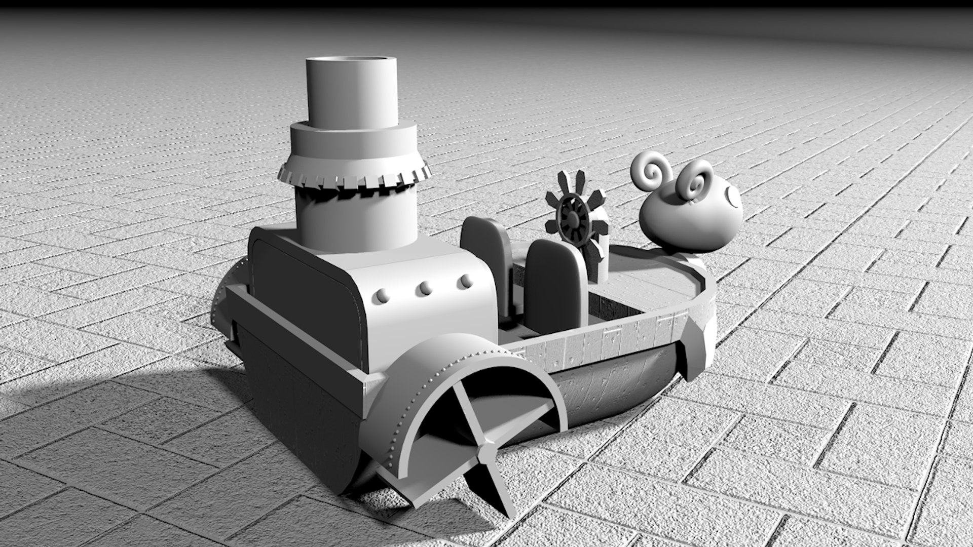 Modeled Mini Merry 2 3d 3ds