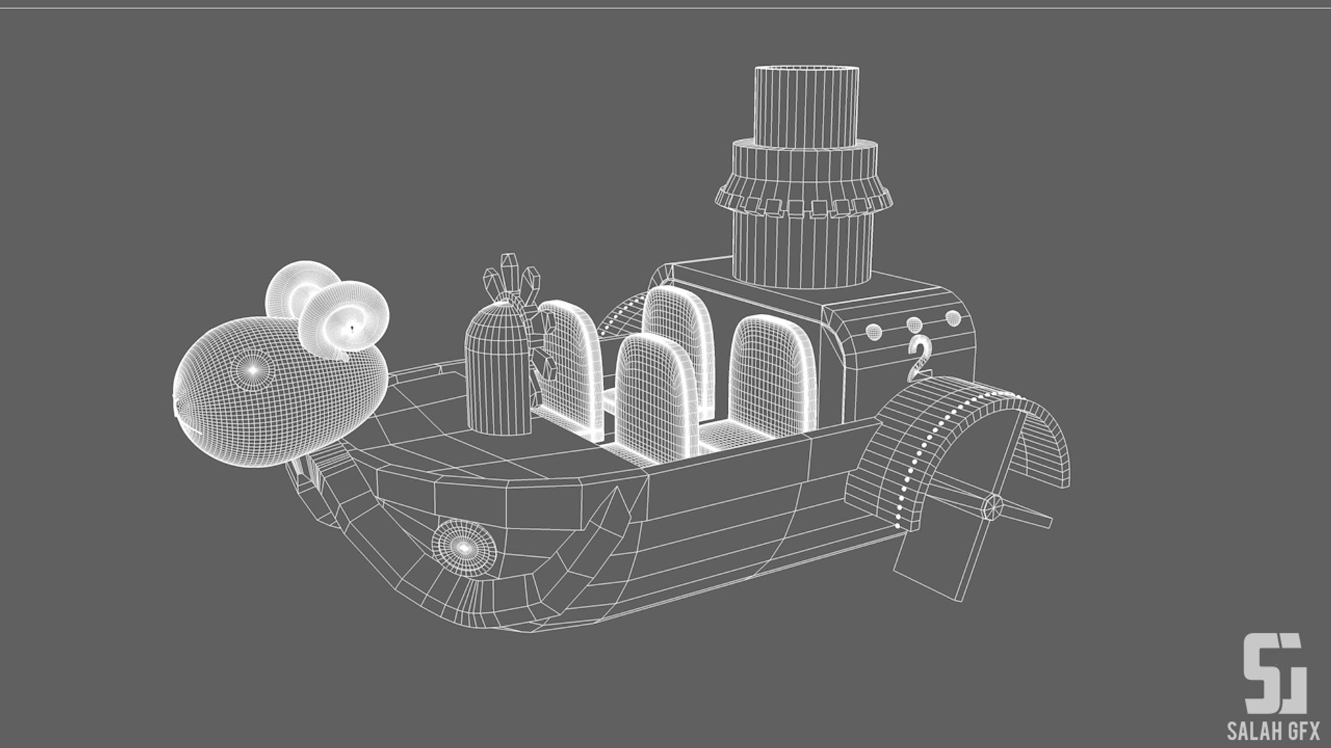 Modeled Mini Merry 2 3d 3ds