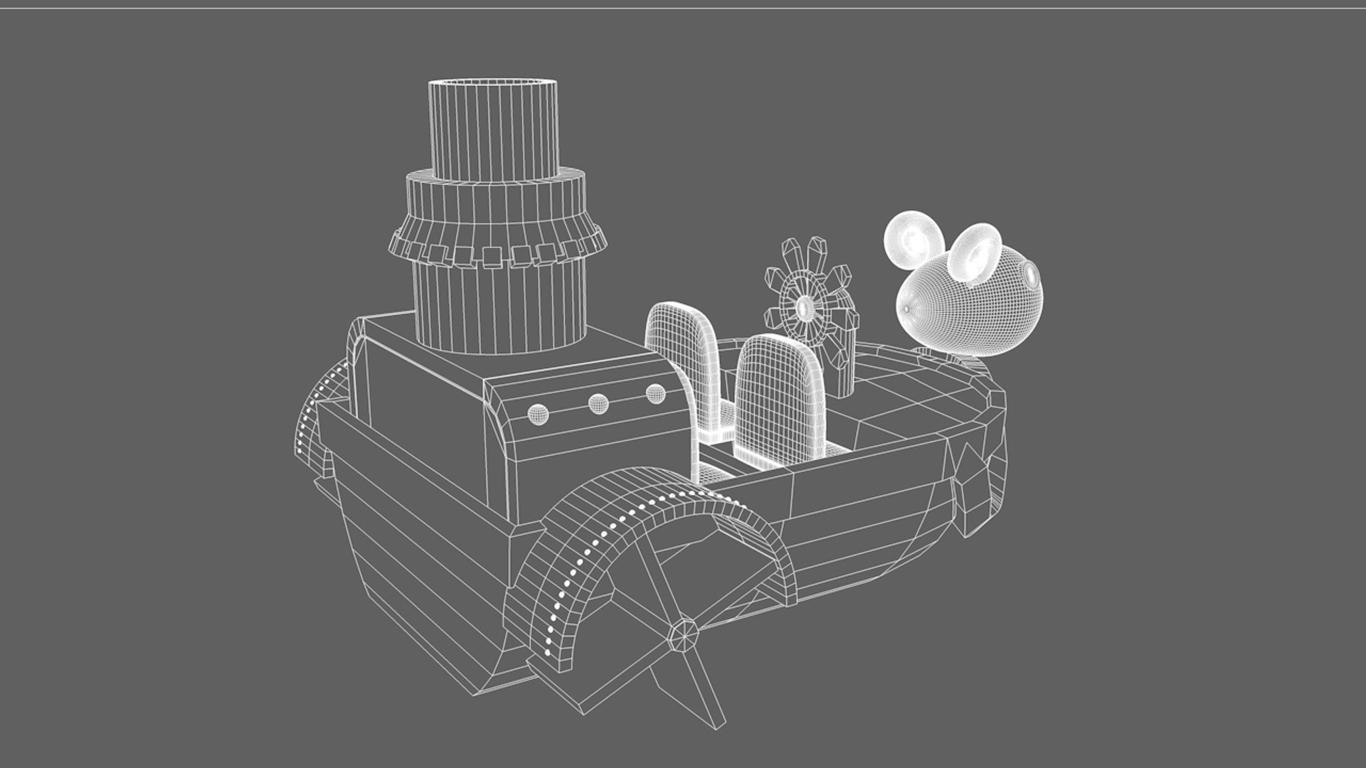 Modeled Mini Merry 2 3d 3ds