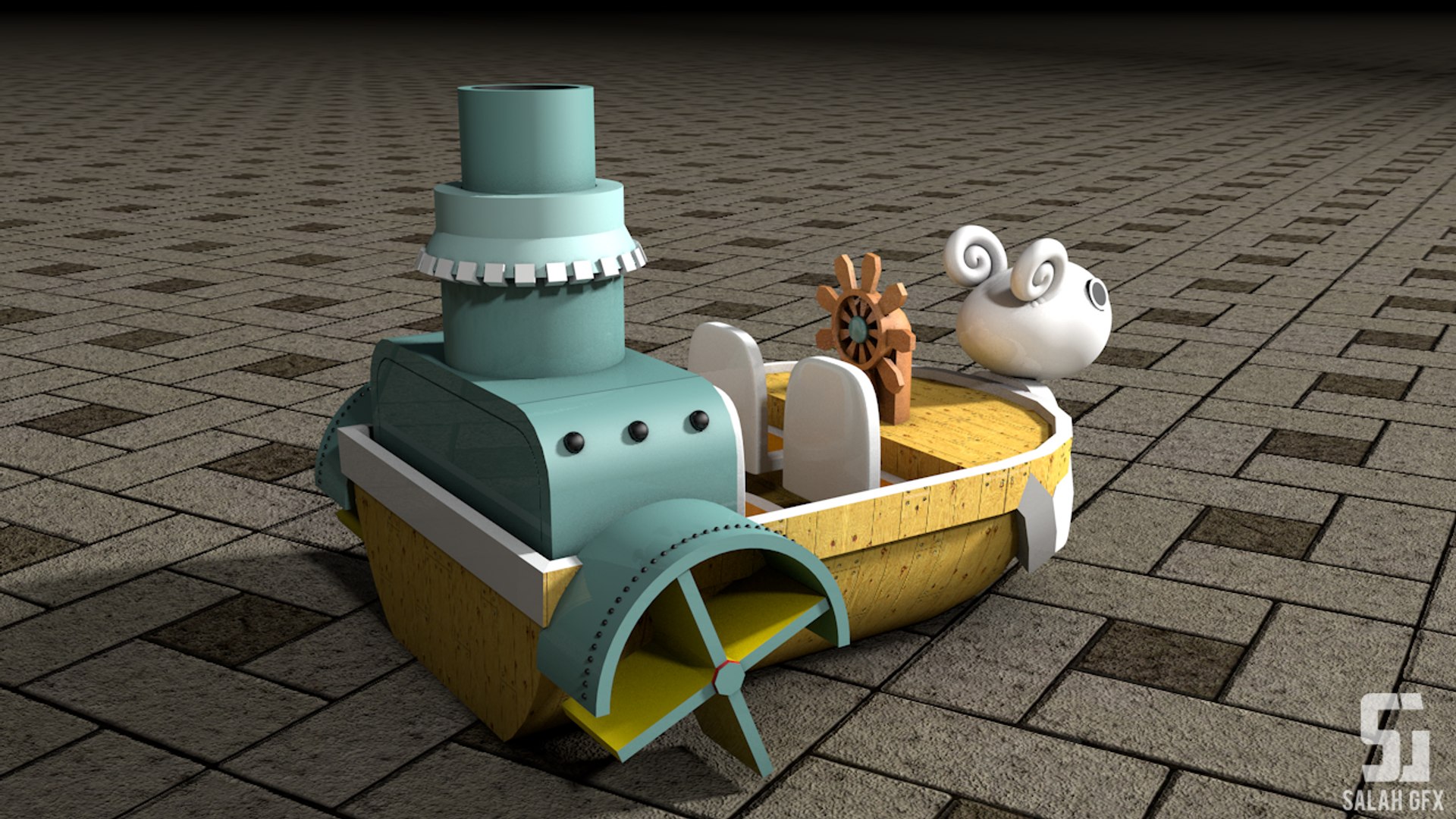 Modeled Mini Merry 2 3d 3ds