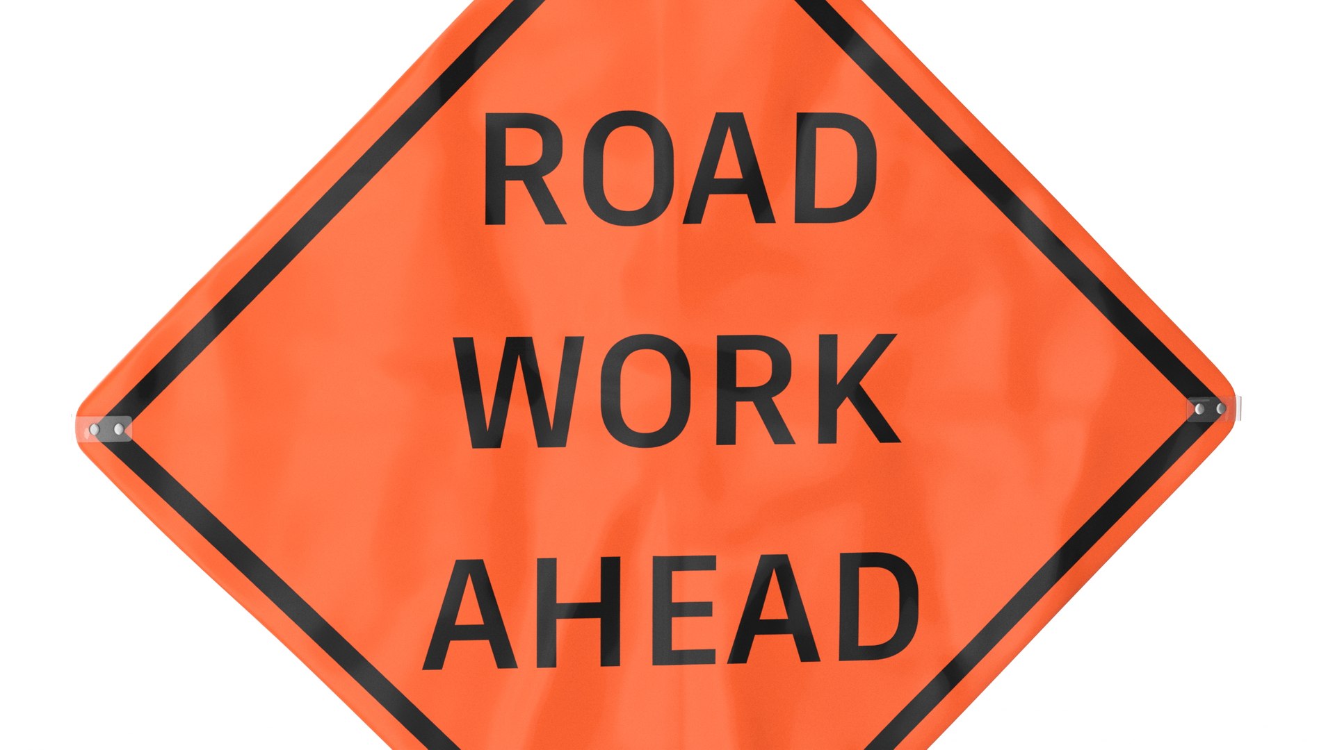 Road Work Ahead Traffic Control Sign 3D Model - TurboSquid 2011366