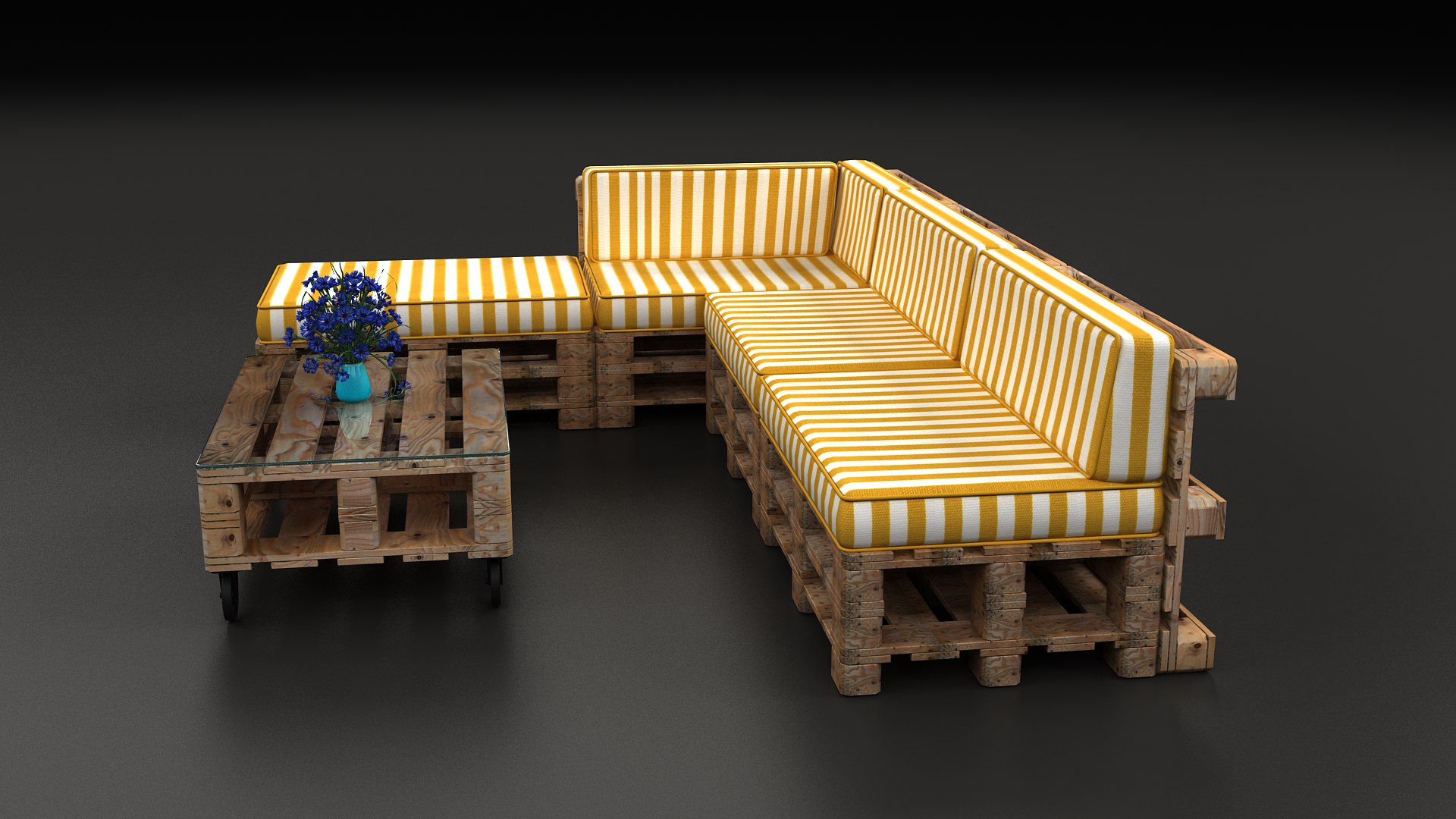 3D palette corner set - TurboSquid 1609010