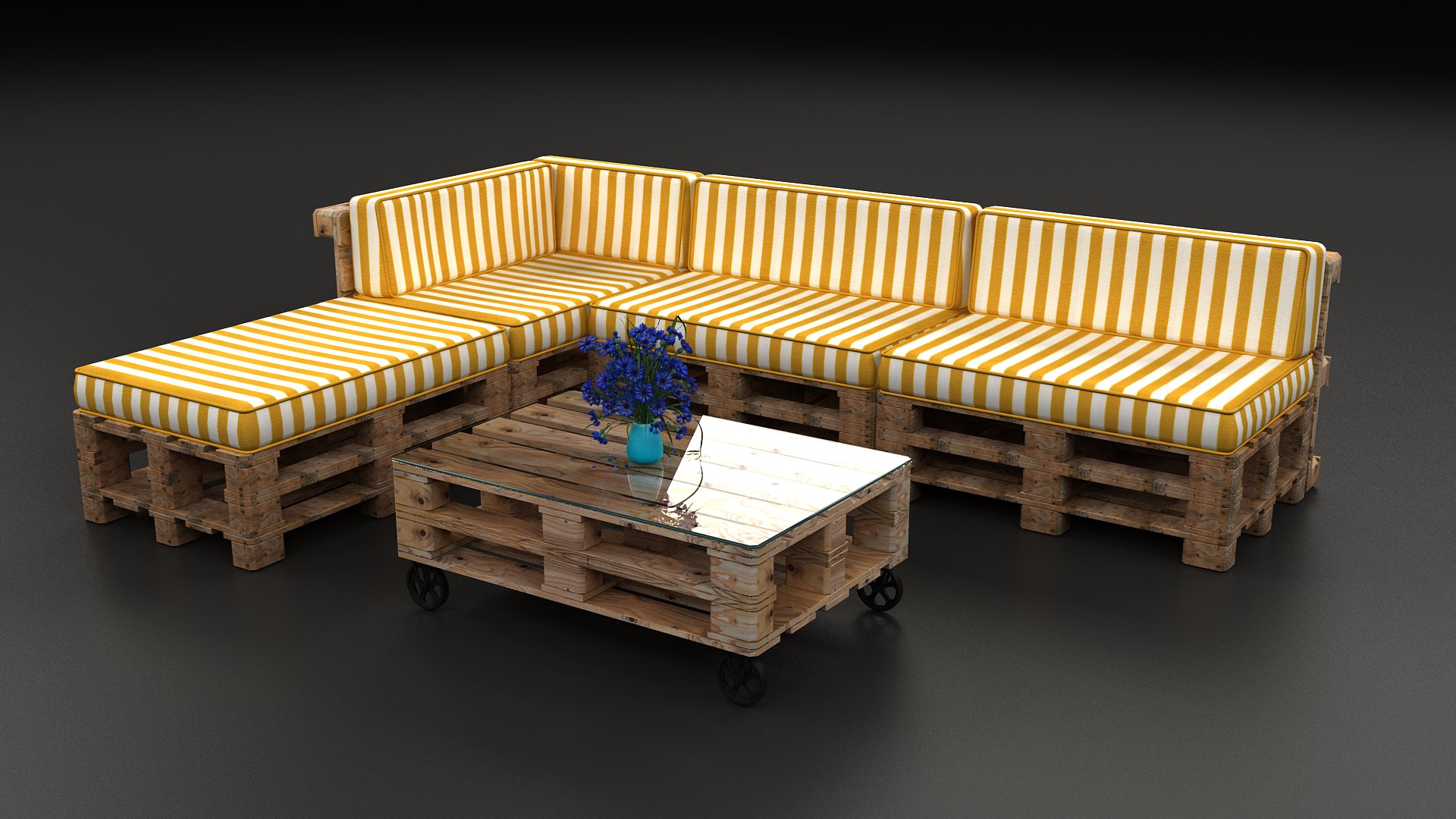 3D palette corner set - TurboSquid 1609010