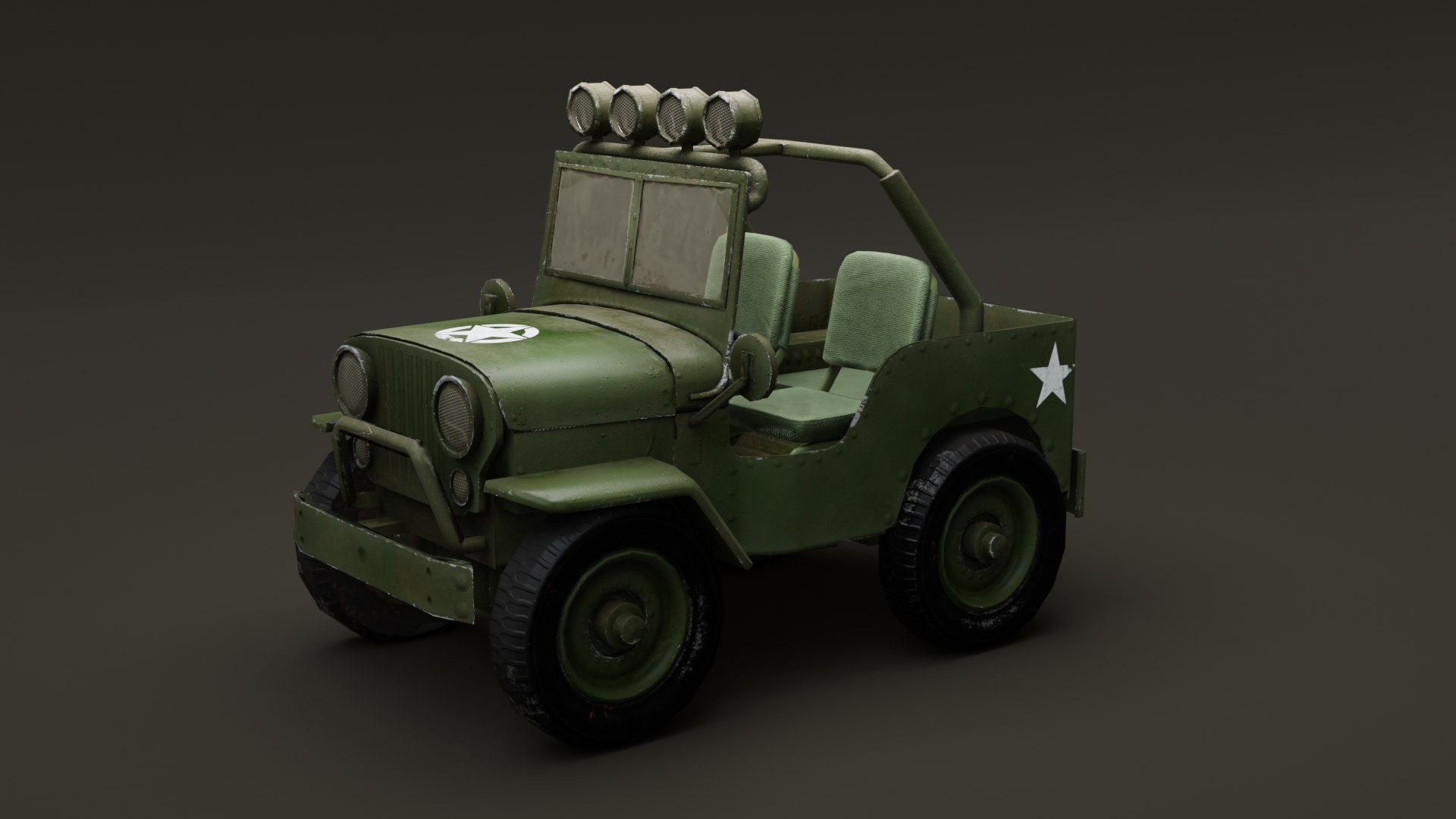 Cartoon Jeep 3D Model - TurboSquid 1702193
