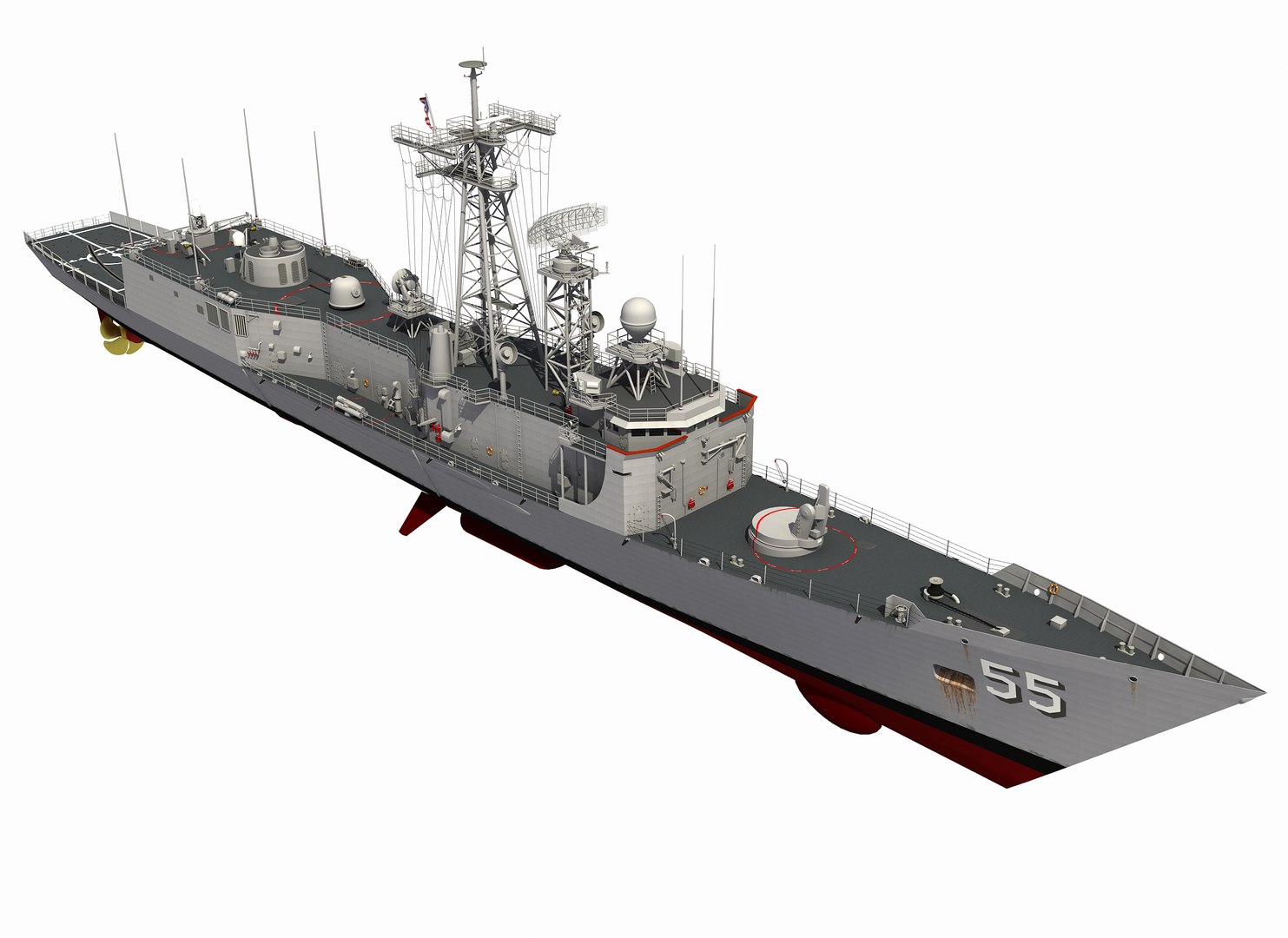 3D Oliver Hazzard Perry Class - TurboSquid 1328668