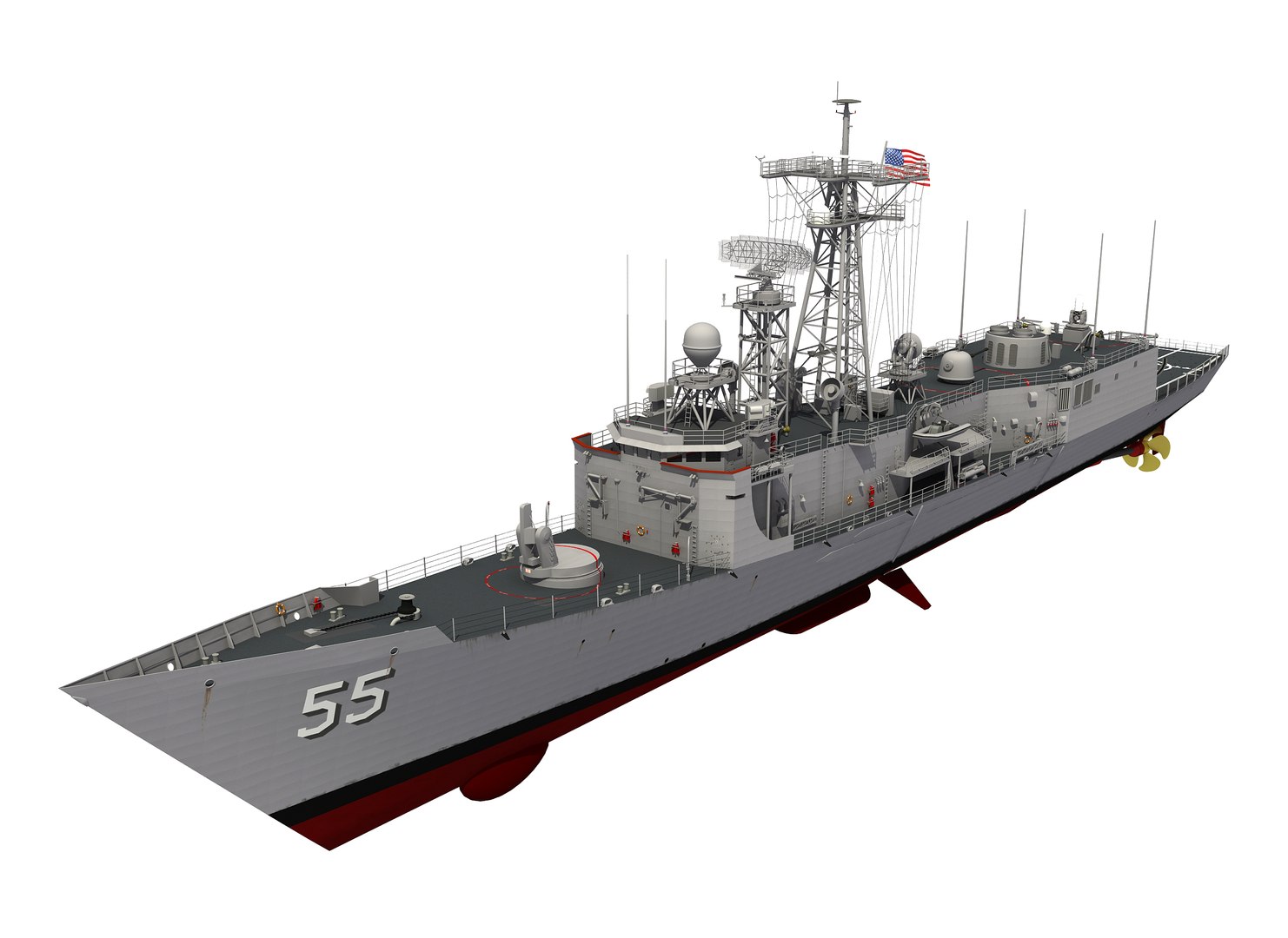 3D Oliver Hazzard Perry Class - TurboSquid 1328668