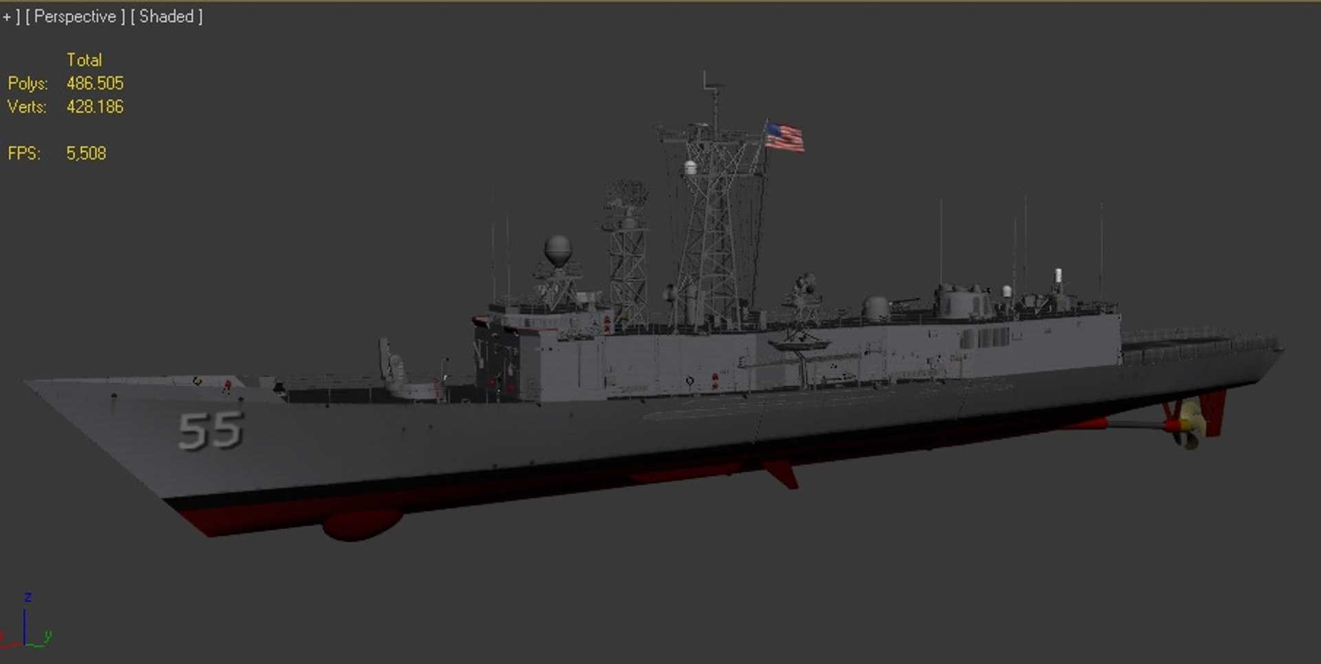 3D oliver hazzard perry class - TurboSquid 1328668