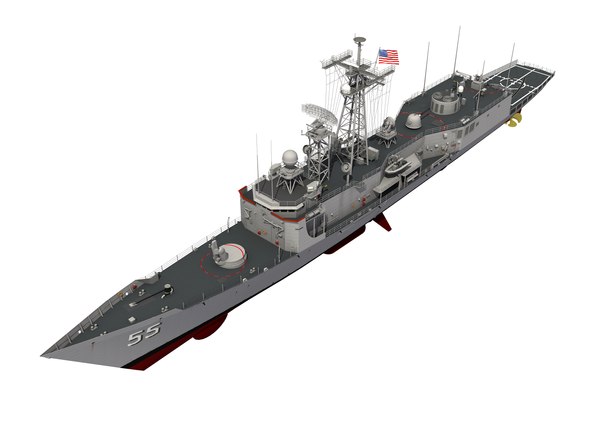 3D oliver hazzard perry class - TurboSquid 1328668