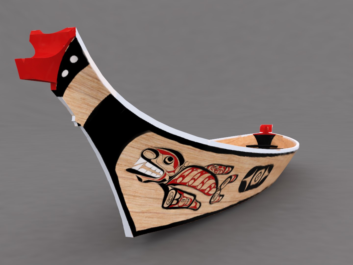 Makah Style Canoe Salish 3D - TurboSquid 1333404