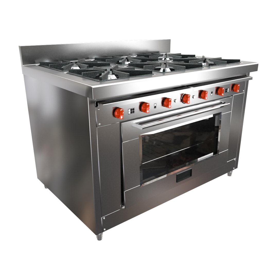 3D Stove Industrial Model - TurboSquid 1671369