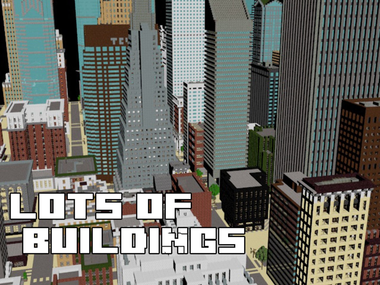 City Minecraft 3d Model