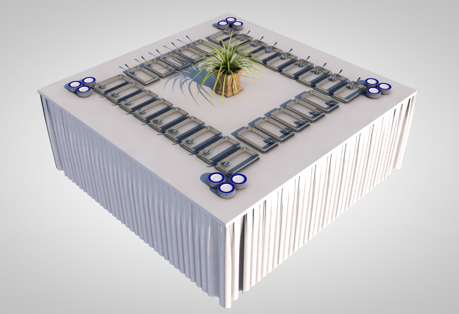 3D Buffet Foot Banquet - TurboSquid 1383889