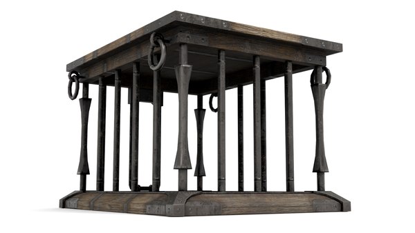 Ancient wooden cage model - TurboSquid 1683060