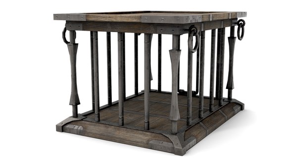 Ancient wooden cage model - TurboSquid 1683060