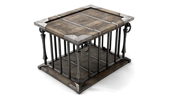 Ancient wooden cage model - TurboSquid 1683060