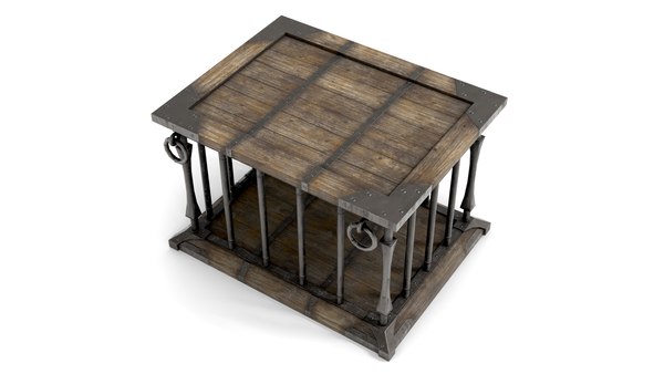 Ancient wooden cage model - TurboSquid 1683060