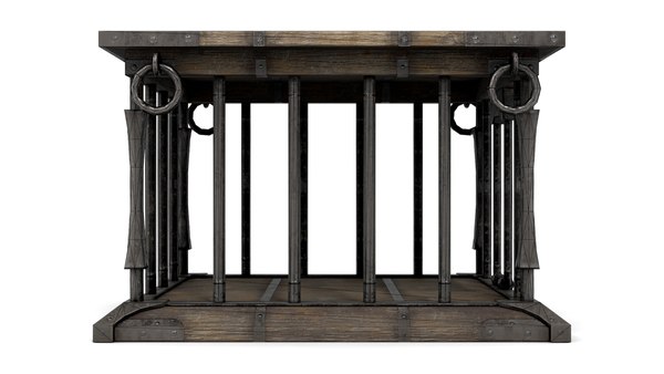Ancient wooden cage model - TurboSquid 1683060