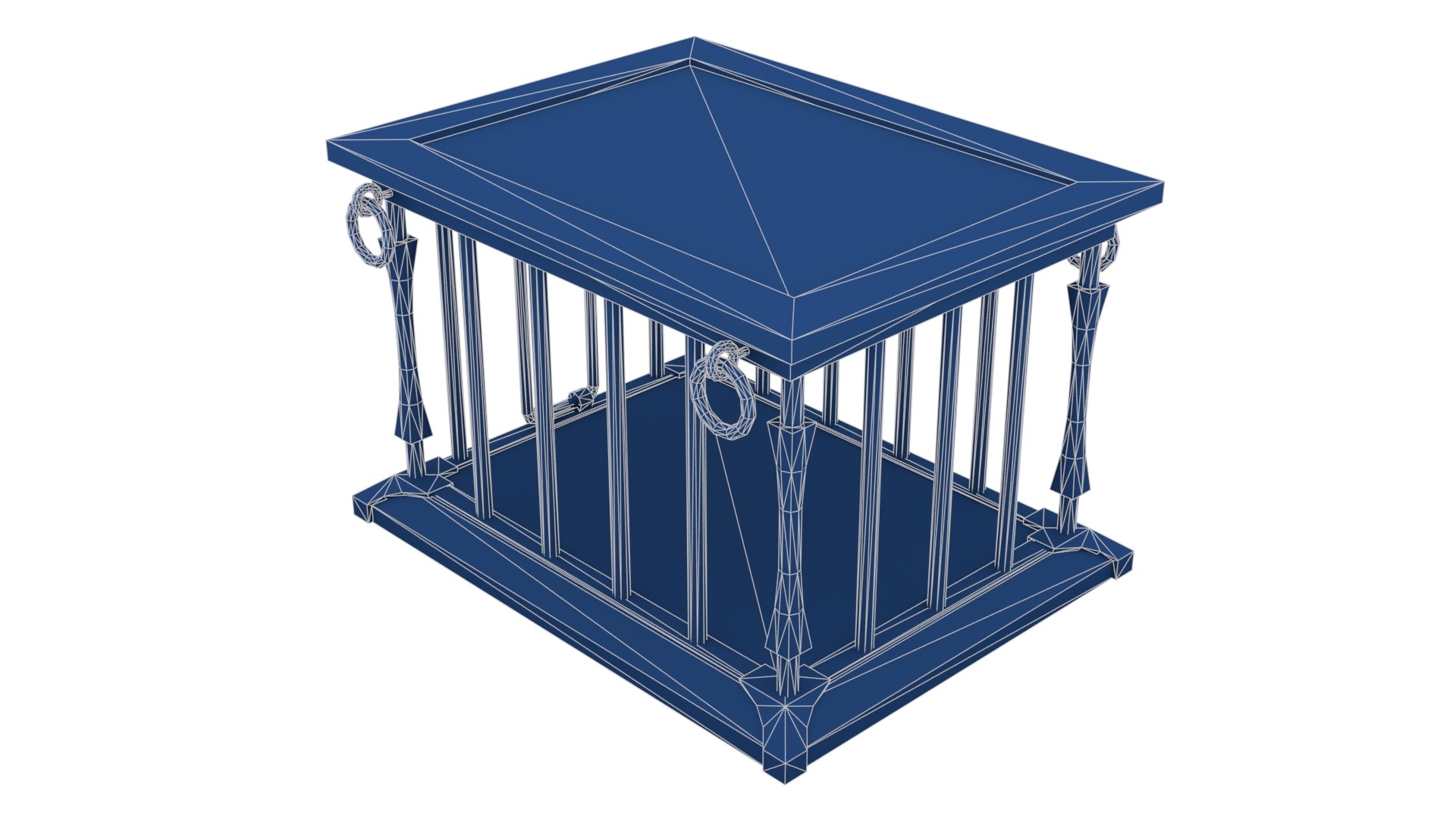 Ancient wooden cage model - TurboSquid 1683060