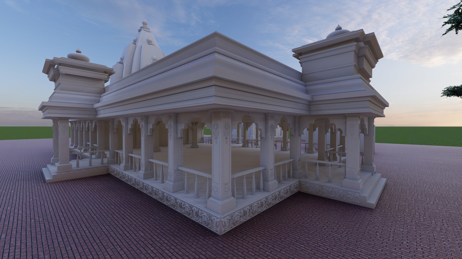 Temple - Mandir Model - TurboSquid 1808397