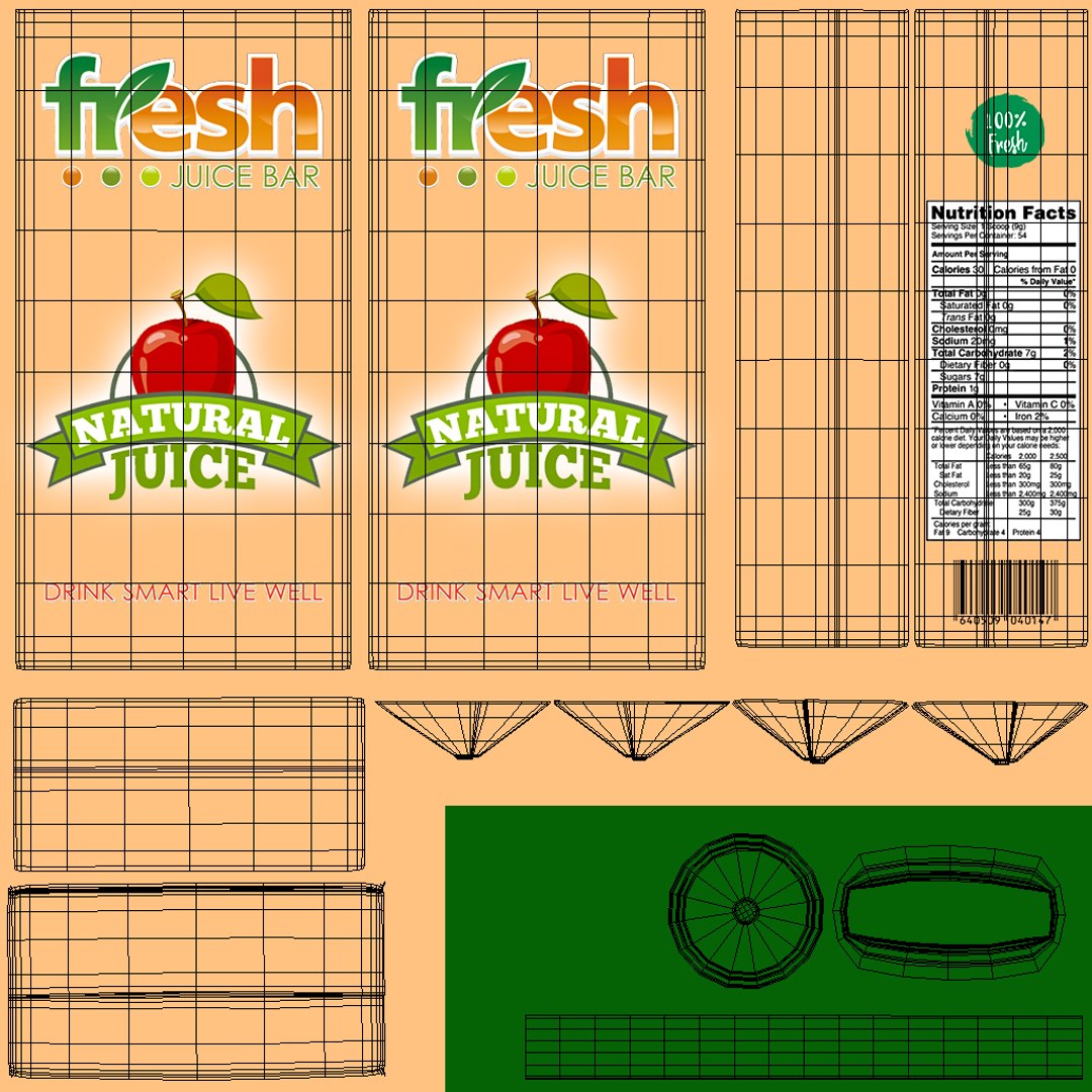 Juice Box Set Model - TurboSquid 1592298