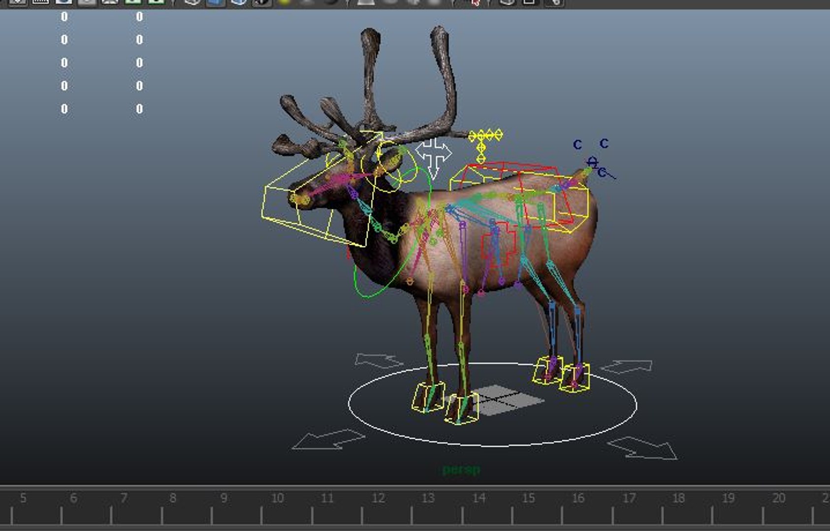 Reindeer Rigged Animation 3D Model - TurboSquid 1205535