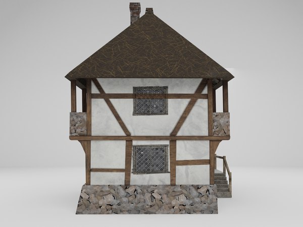 Low Poly Medieval House 3D model - TurboSquid 1734111