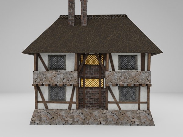 Low Poly Medieval House 3D model - TurboSquid 1734111