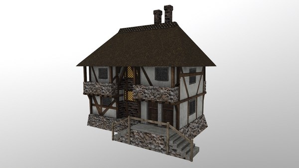 Low Poly Medieval House 3D model - TurboSquid 1734111
