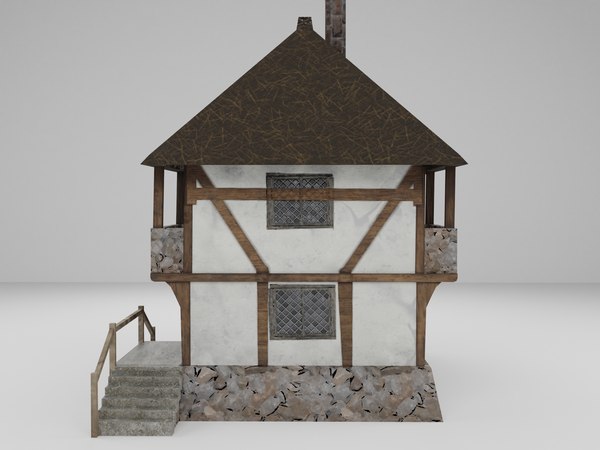 Low Poly Medieval House 3D model - TurboSquid 1734111