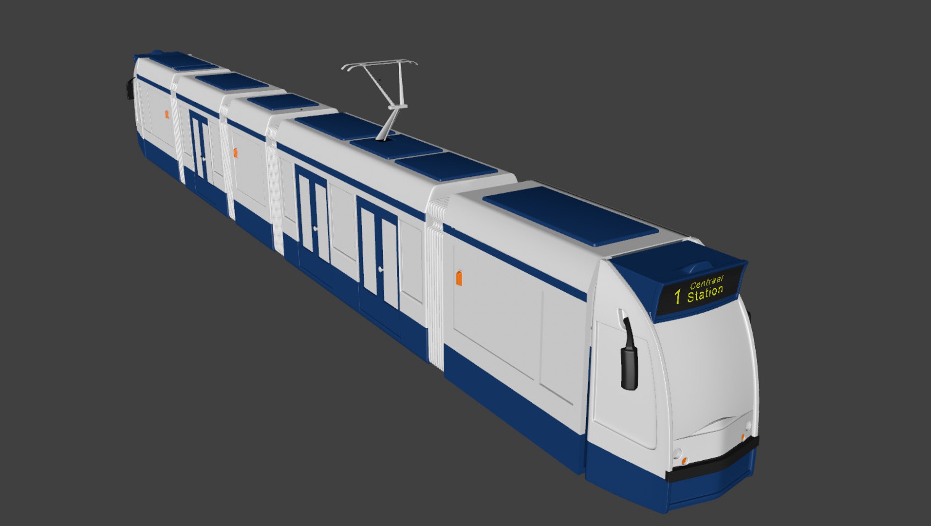 Gvb Tram Amsterdam 3d Model