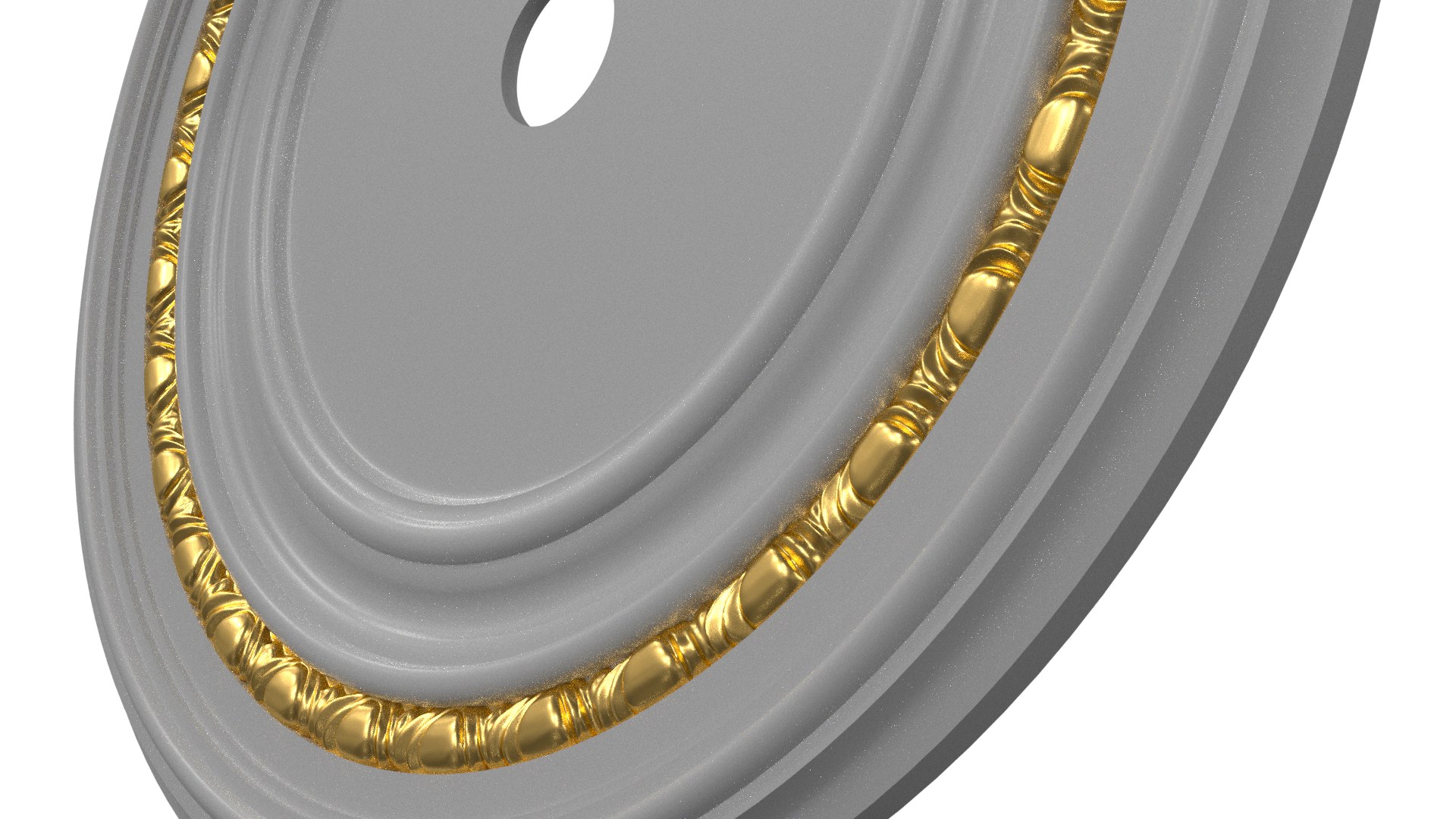 Ceiling Sockets Gypsum Plaster DR247 3D Model - TurboSquid 2138702