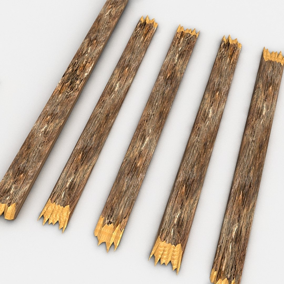 3d Broken Wooden Planks