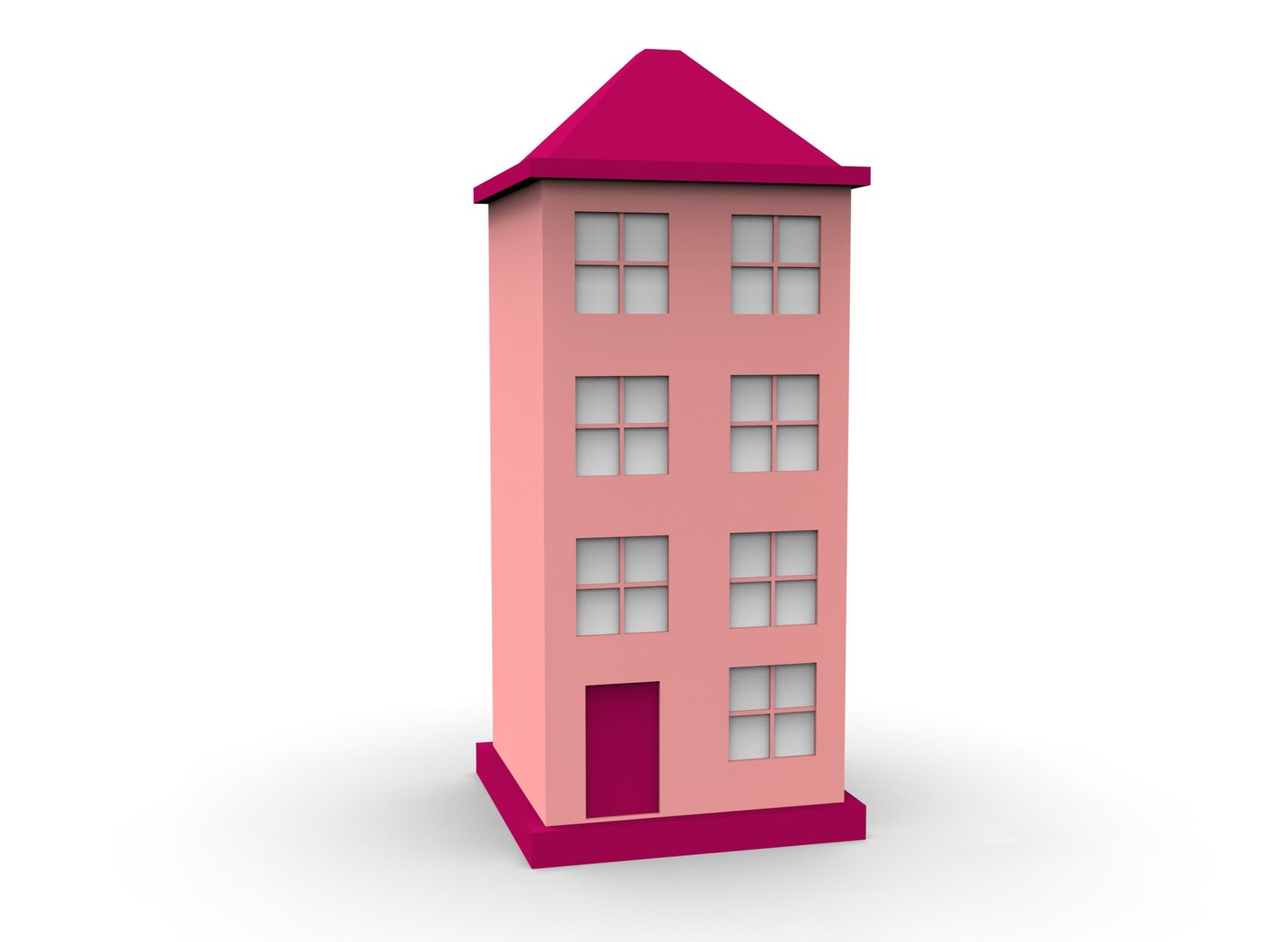 Set of cartoon buildings 3D - TurboSquid 1728541