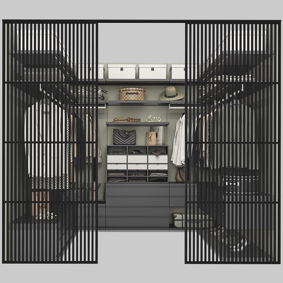 3D Poliform Ubik Walk-in Closet 4 Model - TurboSquid 1809218