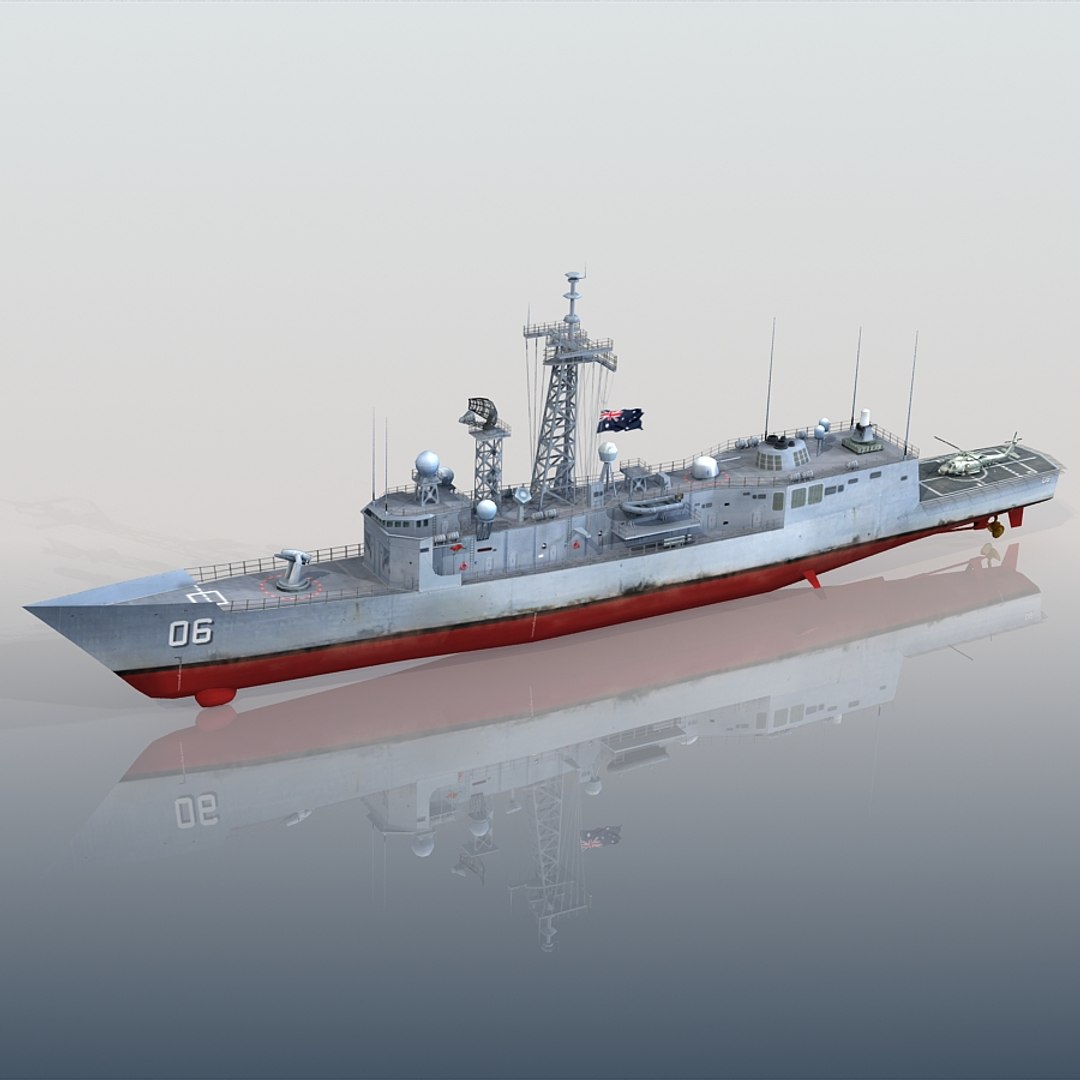 3d model hmas newcastle ffg 06