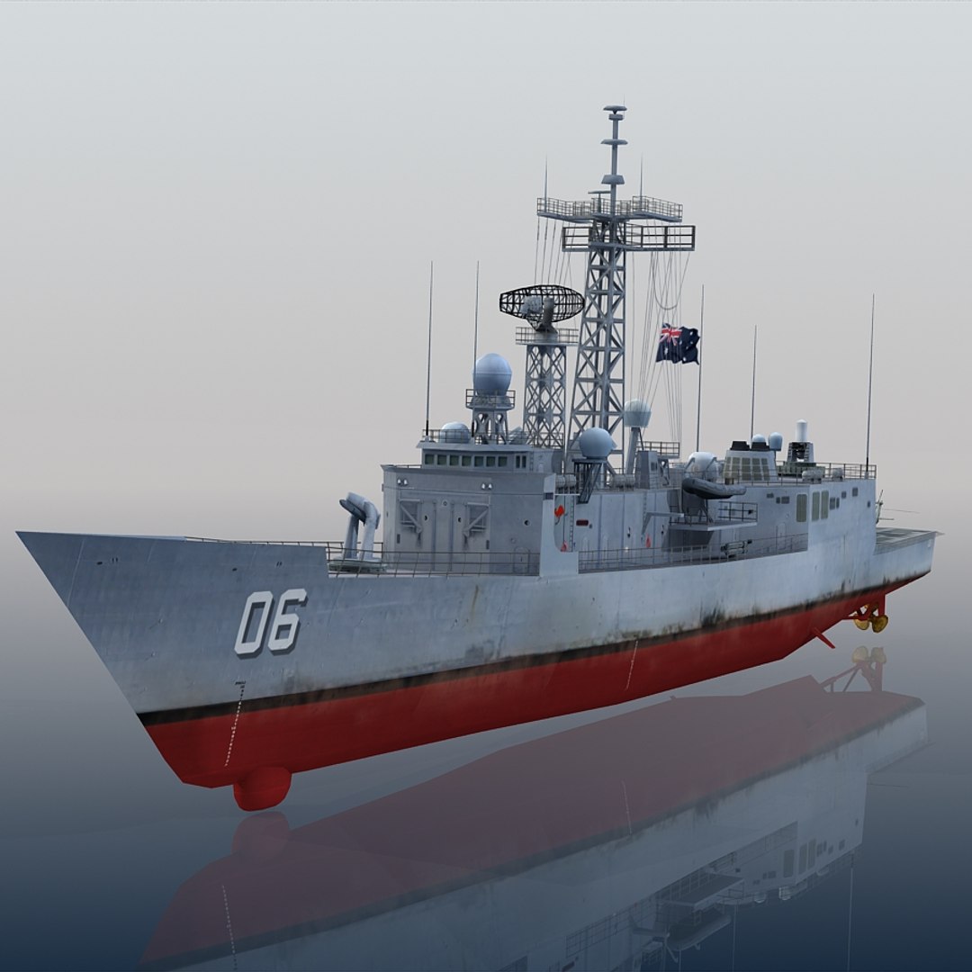 3d model hmas newcastle ffg 06