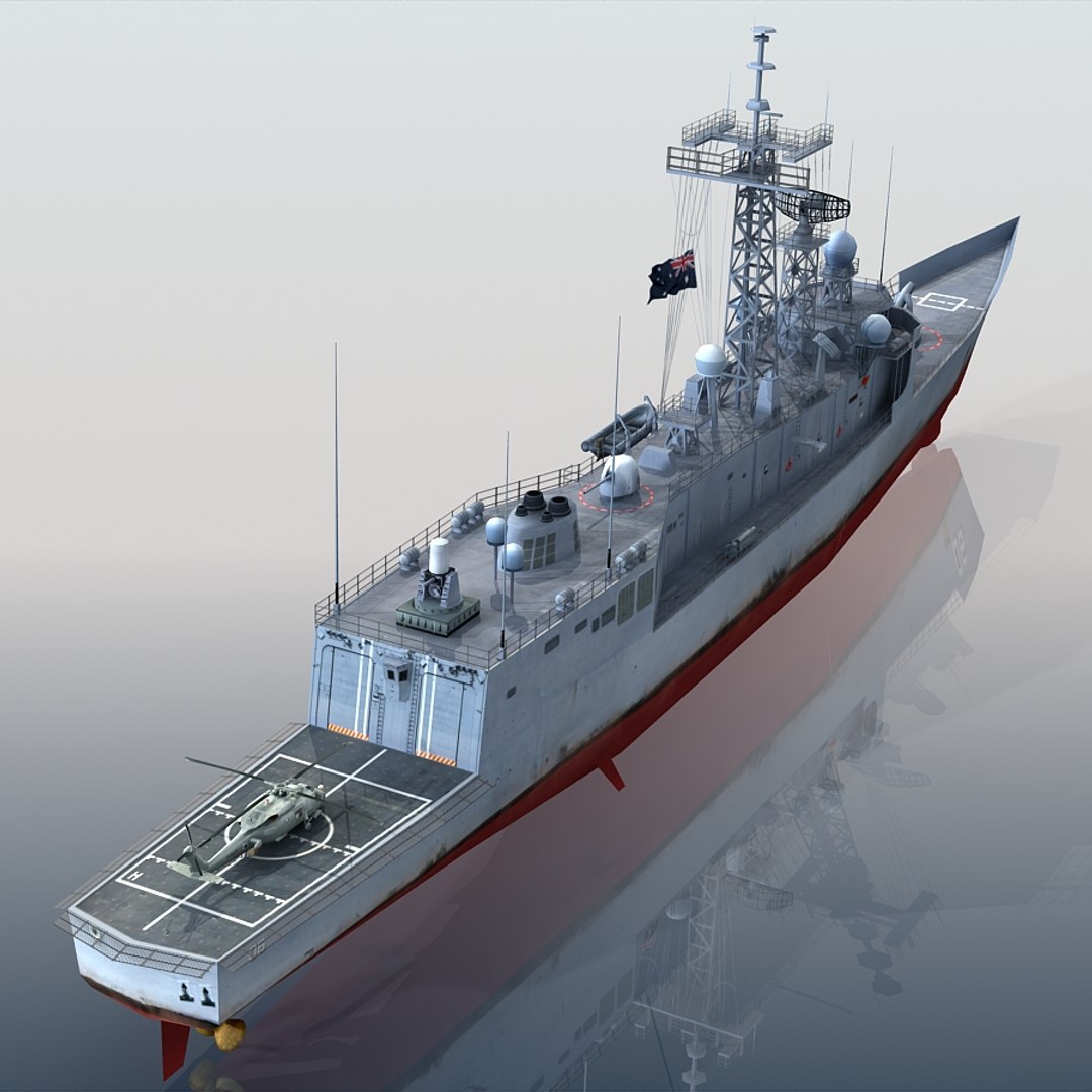 3d model hmas newcastle ffg 06