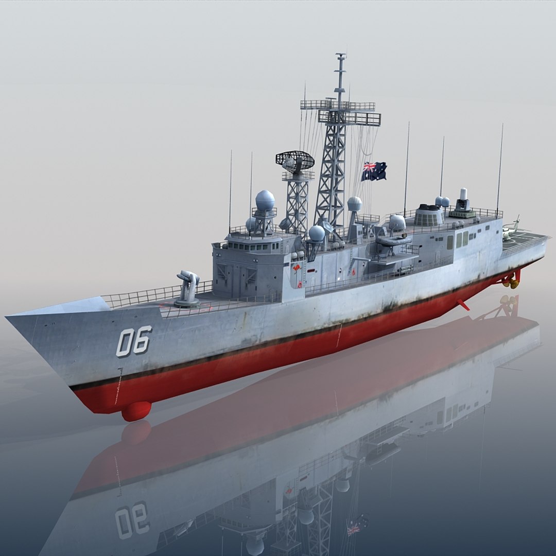 3d model hmas newcastle ffg 06