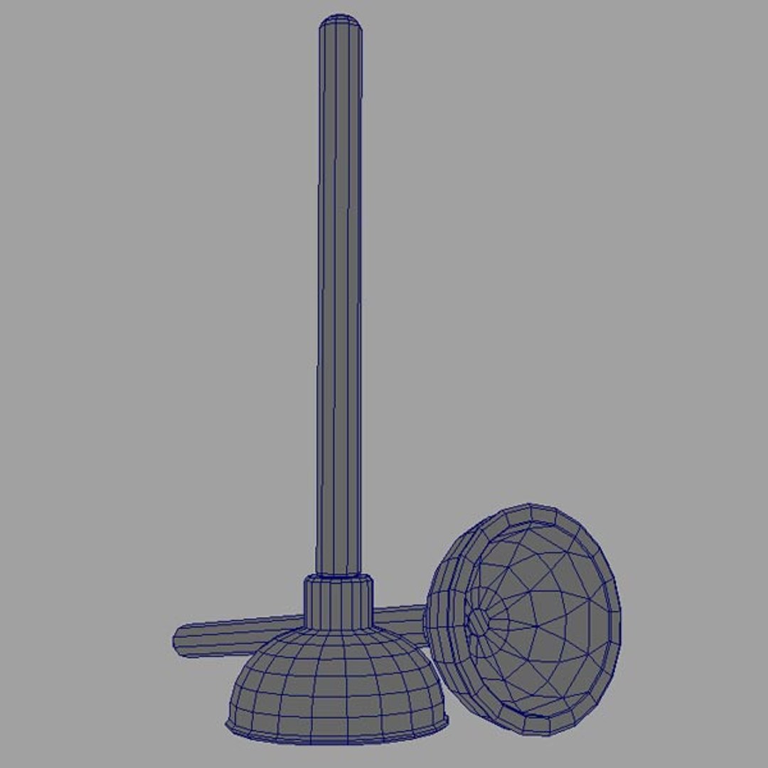 plunger 3d obj