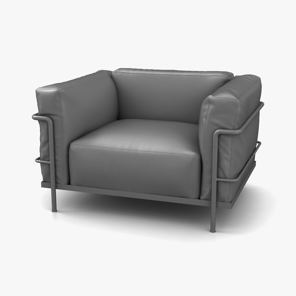 3D Cassina LC3 Armchair model - TurboSquid 1957340