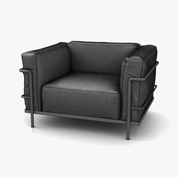 3D Cassina LC3 Armchair model - TurboSquid 1957340