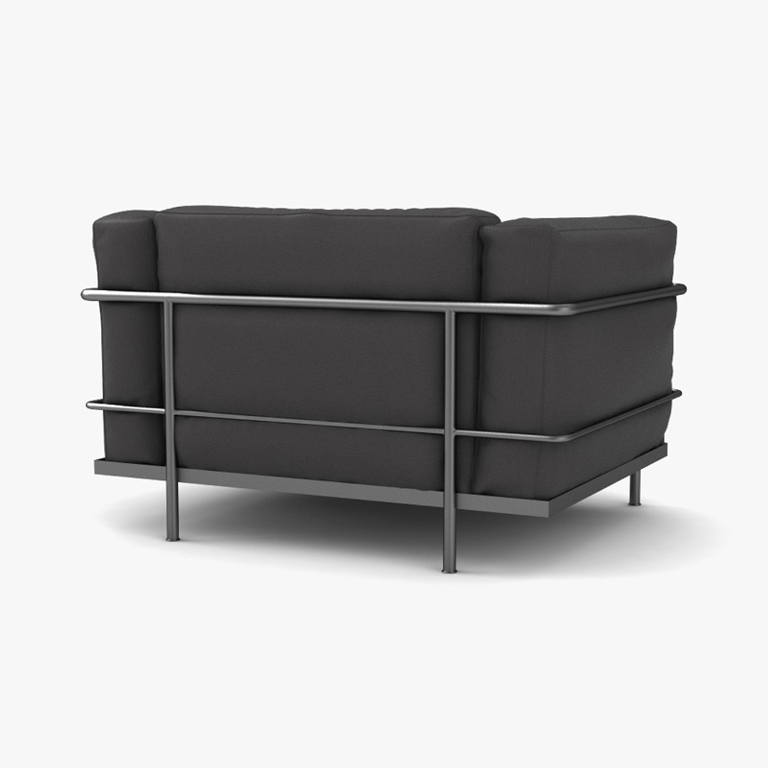 3D Cassina LC3 Armchair model - TurboSquid 1957340