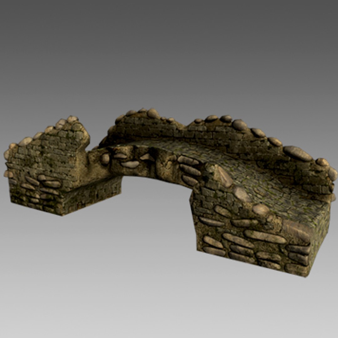 Stone Bridge 3d Model