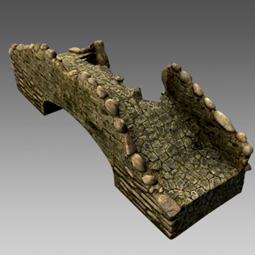 Stone Bridge 3d Model