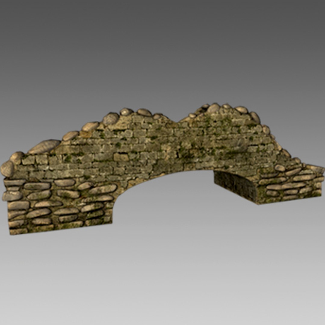 Stone Bridge 3d Model