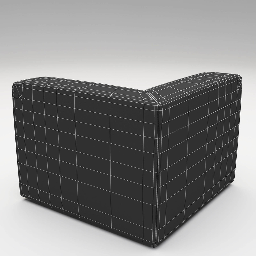 3d boconcept carmo based sectional sofa