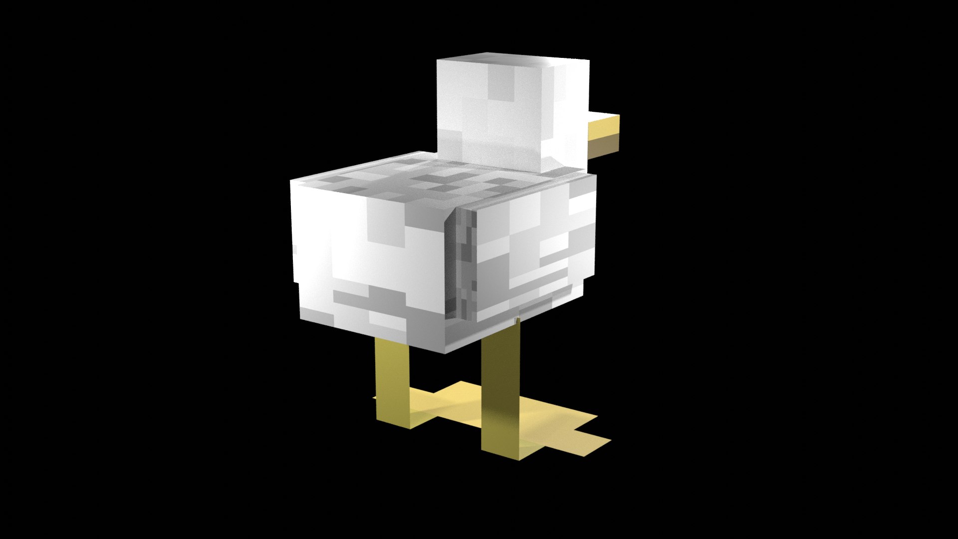 Minecraft Chicken 3D - TurboSquid 2126158