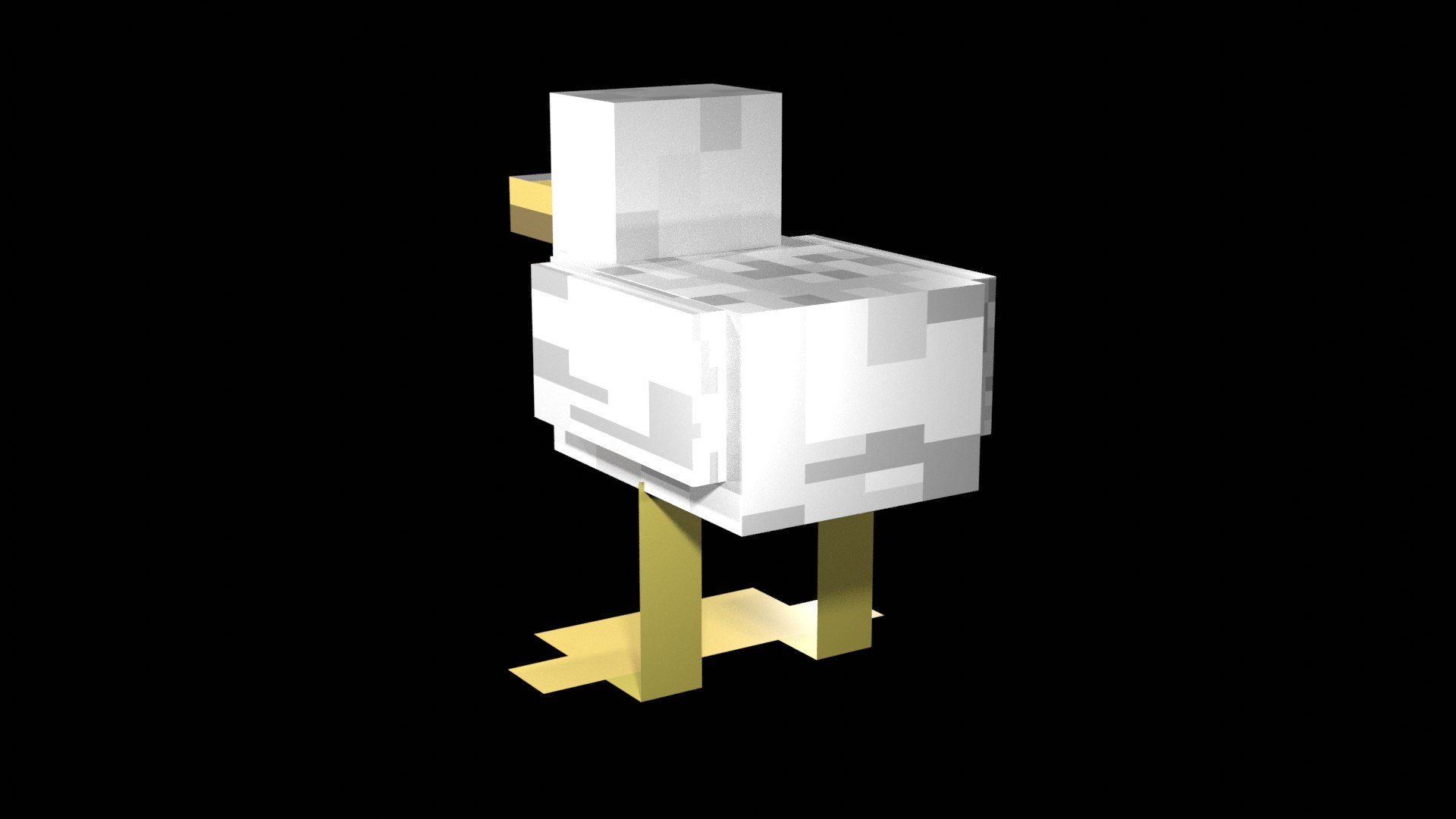 Minecraft Chicken 3D - TurboSquid 2126158